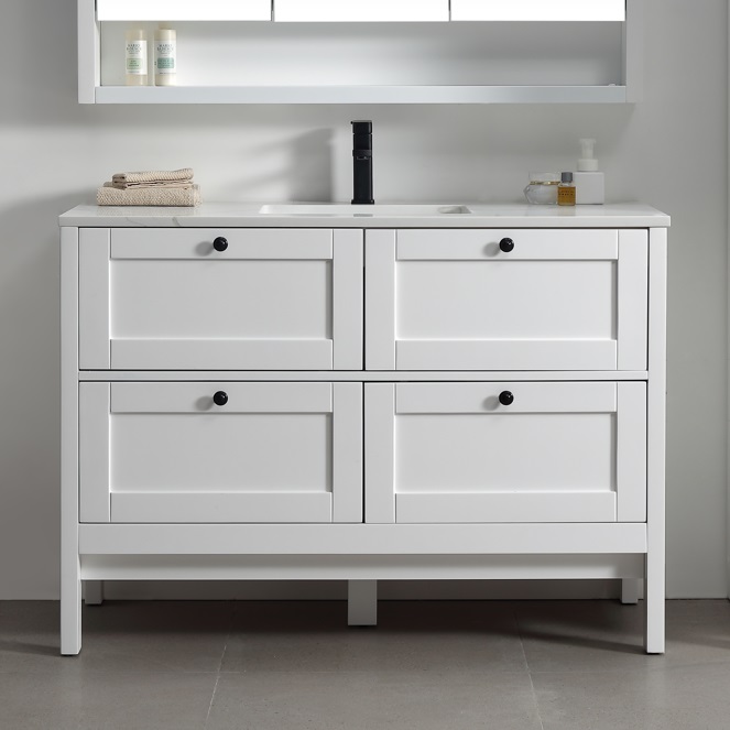 Hampton 1800 Freestanding Vanity - Matte Grey - The Bathroom Outlet