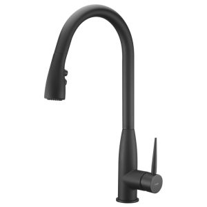 Carl Pull Out Sink Mixer - Matte Black - The Bathroom Outlet