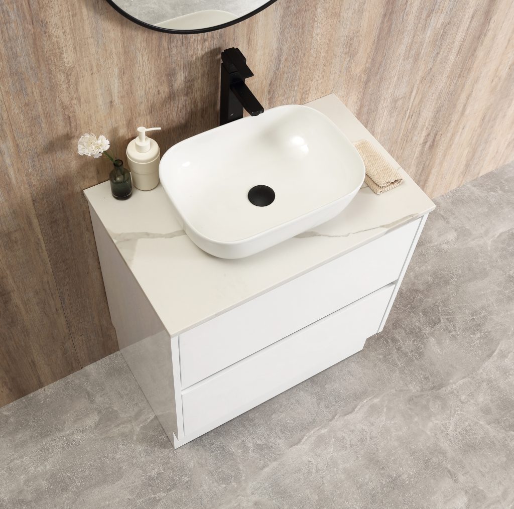 Caliber 750 Vanity - Gloss White - The Bathroom Outlet